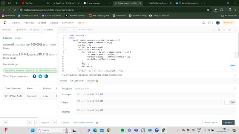 Day 60/100 of the #edSlash DSA Challenge on LeetCode | Ayush Sharma ... Day 60/100 of the #edSlash DSA Challenge on LeetCode | Ayush Sharma ...