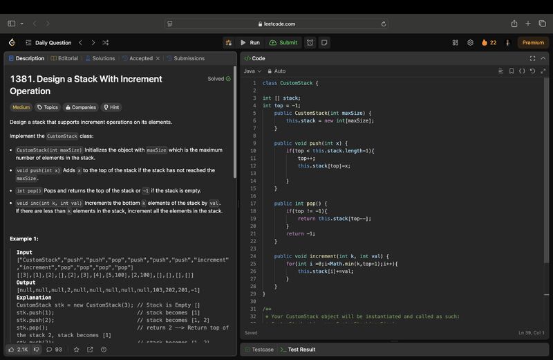 Atharva Bhalerao on LinkedIn: #100daysofcode #leetcode #stack # ... Atharva Bhalerao on LinkedIn: #100daysofcode #leetcode #stack # ...