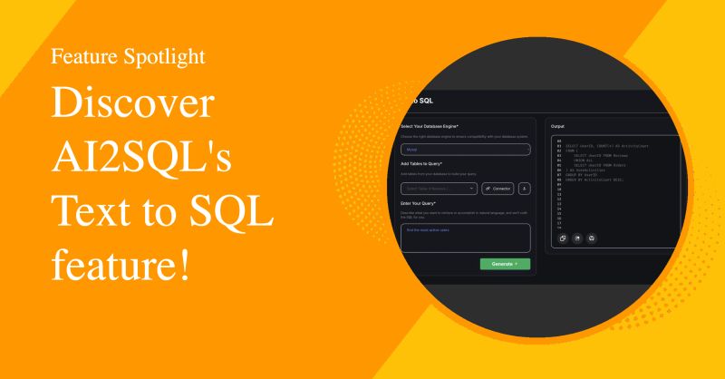 AI2sql.io on LinkedIn: Discover AI2SQL's Text to SQL feature! Transform ... AI2sql.io on LinkedIn: Discover AI2SQL's Text to SQL feature! Transform ...