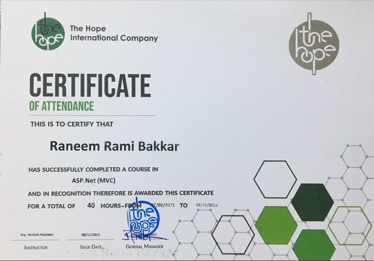 Raneem Bakkar on LinkedIn: I've obtained the Developing ASP.NET MVC Web ... Raneem Bakkar on LinkedIn: I've obtained the Developing ASP.NET MVC Web ...