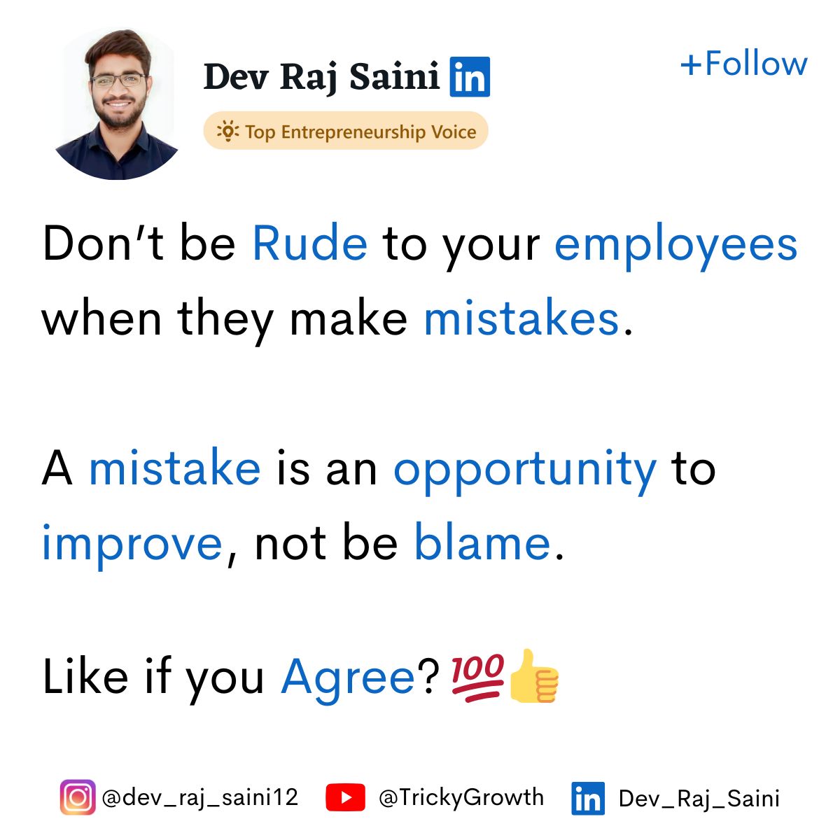 Dev Raj Saini on LinkedIn: #learning #employees #mistakes #supportive # ... Dev Raj Saini on LinkedIn: #learning #employees #mistakes #supportive # ...