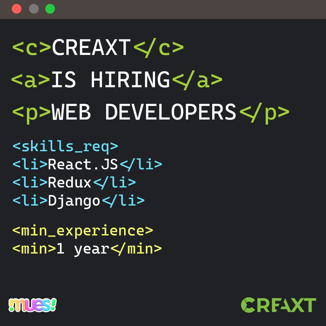 Sameer Mohanty on LinkedIn: #purpose #creaxt #hiring #webdevelopers # ... Sameer Mohanty on LinkedIn: #purpose #creaxt #hiring #webdevelopers # ...