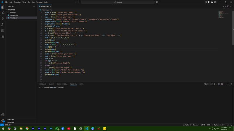 #python | Zunair Fazal Karim #python | Zunair Fazal Karim