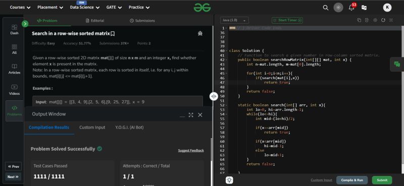 #geekstreak2025 #dsa #geeksforgeeks #codingchallenge #matrix #day39 ... #geekstreak2025 #dsa #geeksforgeeks #codingchallenge #matrix #day39 ...