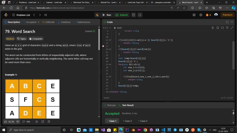 Akshat kumar on LinkedIn: Word Search: #LeetCode #CodingInterview # ... Akshat kumar on LinkedIn: Word Search: #LeetCode #CodingInterview # ...