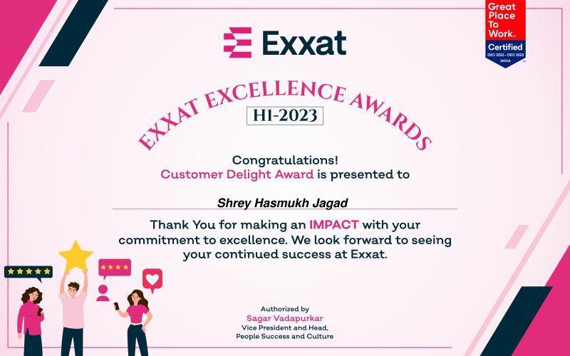 Shrey Jagad on LinkedIn: #h1 #exxat | 12 comments Shrey Jagad on LinkedIn: #h1 #exxat | 12 comments