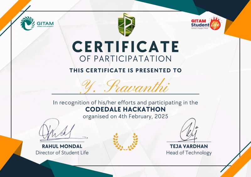 #hackathon #coding #techinnovation #learning #gitam | Sravanthi Yaragani #hackathon #coding #techinnovation #learning #gitam | Sravanthi Yaragani