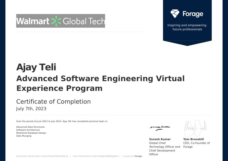 AJAY KUMAR TELI on LinkedIn: #forage #internship2023 #virtual # ... AJAY KUMAR TELI on LinkedIn: #forage #internship2023 #virtual # ...