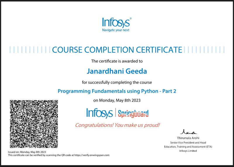 Janardhani Geeda on LinkedIn: #python #connections #share #programming ... Janardhani Geeda on LinkedIn: #python #connections #share #programming ...