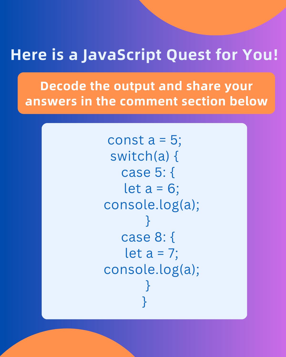 BuzzyBrains Software on LinkedIn: #funfriday #javascript #codequiz # ... BuzzyBrains Software on LinkedIn: #funfriday #javascript #codequiz # ...