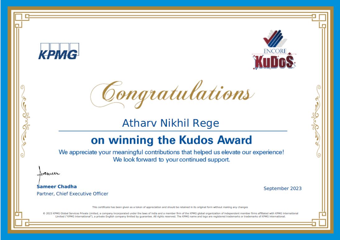 Atharv Rege on LinkedIn: I am thrilled to share that I have received ... Atharv Rege on LinkedIn: I am thrilled to share that I have received ...