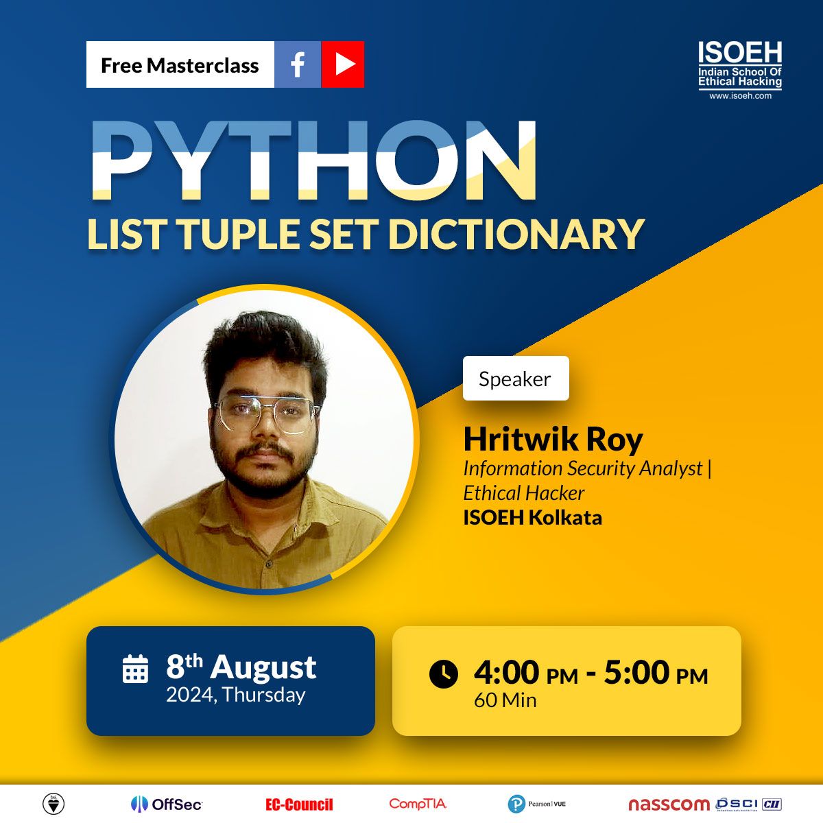 ISOEH Siliguri on LinkedIn: #python #webinar #masterclass #freewebinar ... ISOEH Siliguri on LinkedIn: #python #webinar #masterclass #freewebinar ...