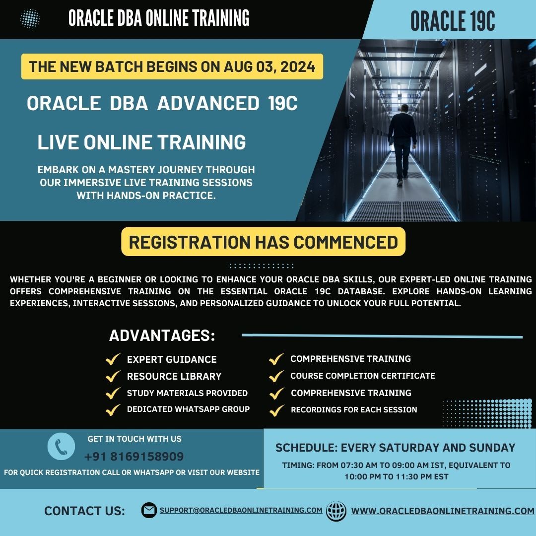 ORADBA Online Training and Support on LinkedIn: #oracledbatraining # ... ORADBA Online Training and Support on LinkedIn: #oracledbatraining # ...