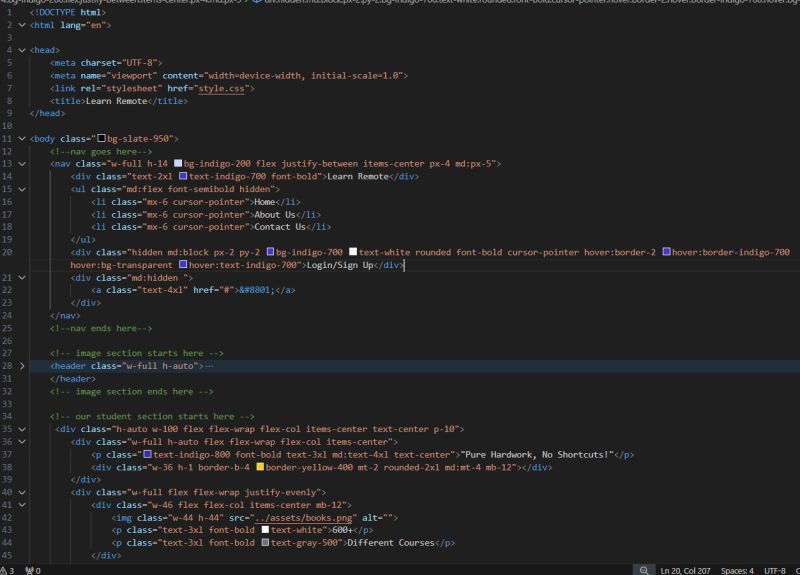 Ezza Irshad on LinkedIn: #webdevelopment #tailwindcss #codingjourney # ... Ezza Irshad on LinkedIn: #webdevelopment #tailwindcss #codingjourney # ...