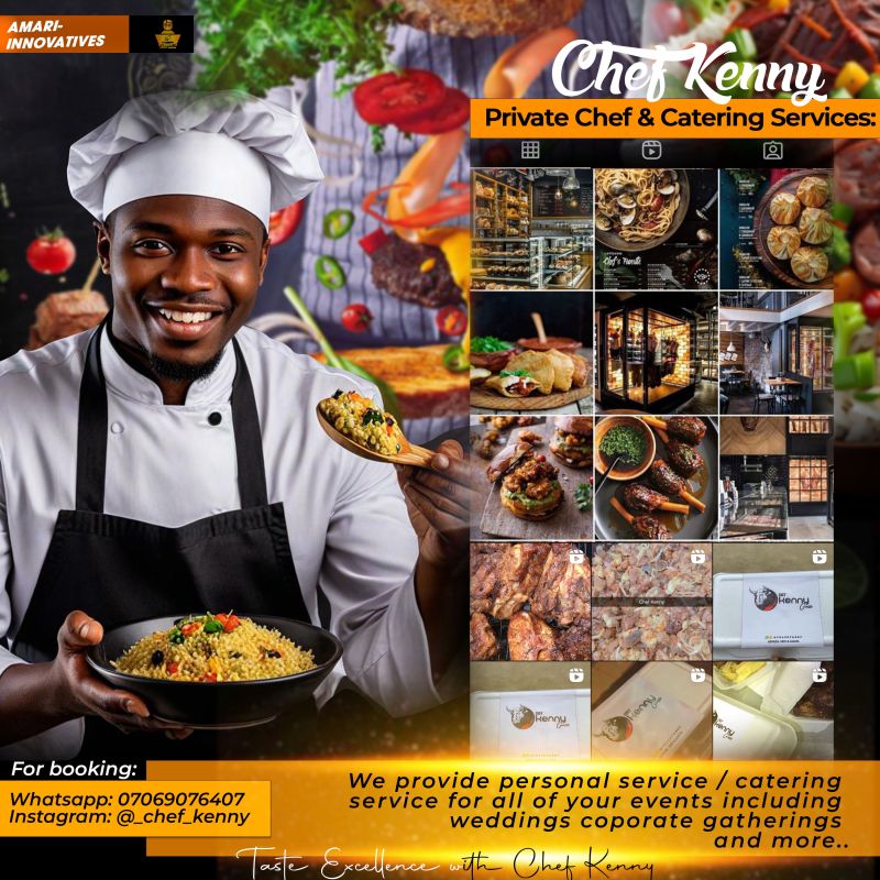 Designing an advertisement for a chef | Abeeb Abdul-raheem posted on ... Designing an advertisement for a chef | Abeeb Abdul-raheem posted on ...