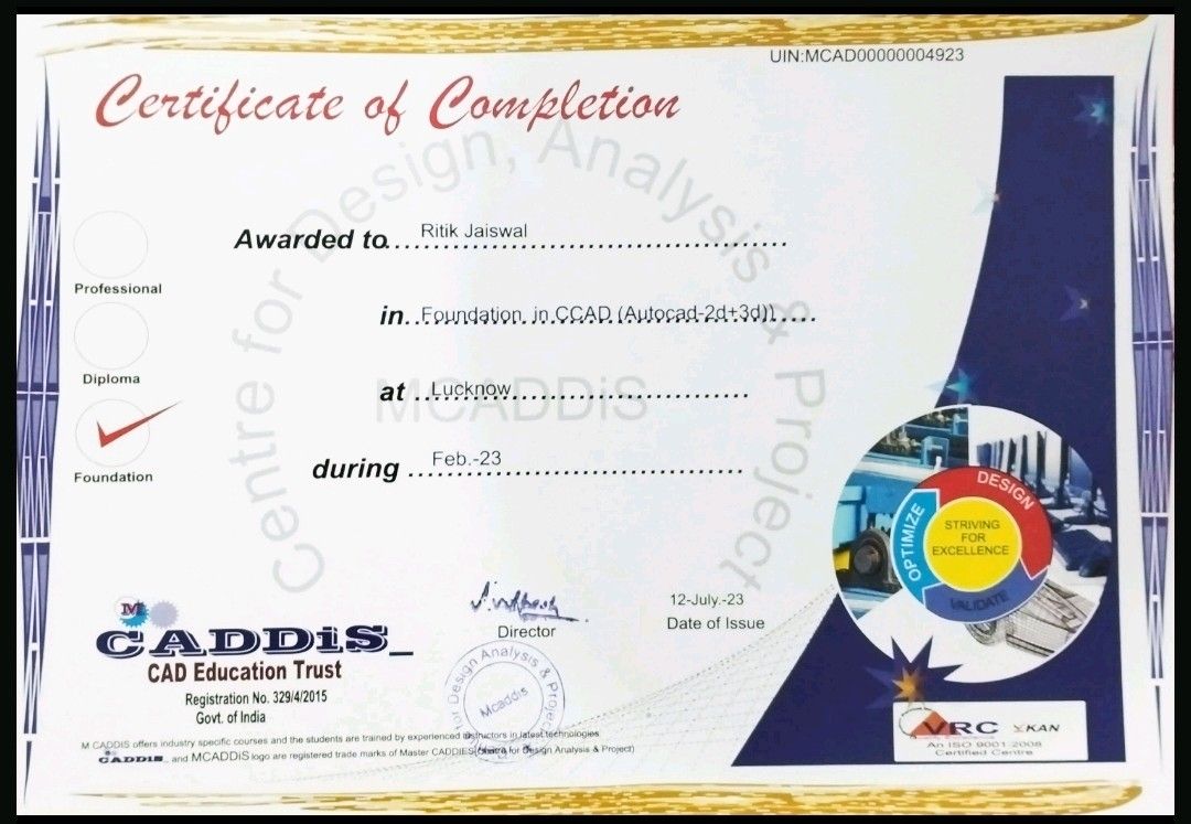 Ritik Jaiswal on LinkedIn: #certificateofcompletion #certificate # ... Ritik Jaiswal on LinkedIn: #certificateofcompletion #certificate # ...