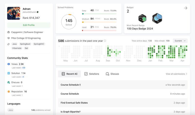 Adnan Shaikh on LinkedIn: #leetcode #codingjourney #consistencyiskey # ... Adnan Shaikh on LinkedIn: #leetcode #codingjourney #consistencyiskey # ...