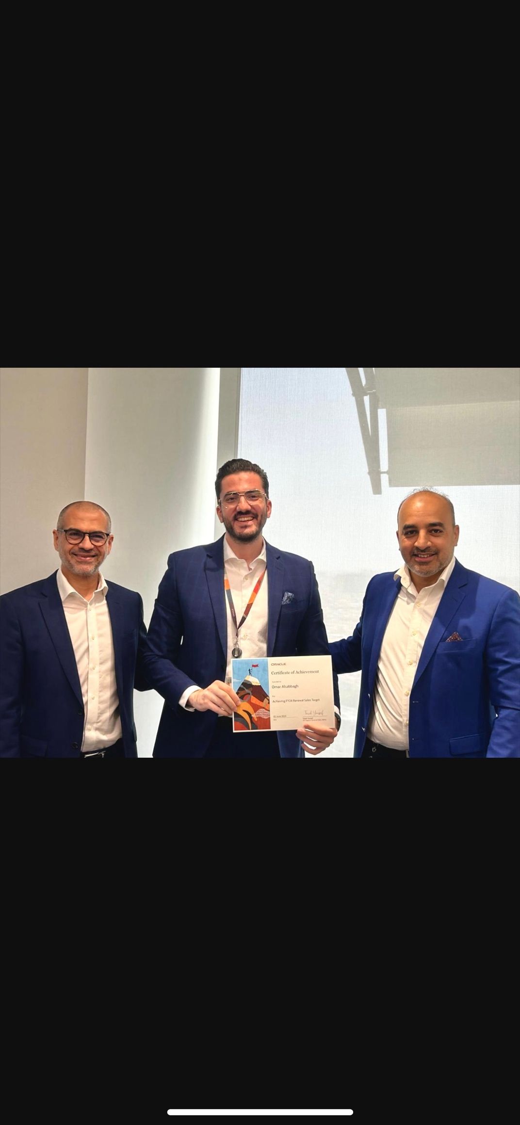 الحمدلله الذي بنعمته تتم الصالحات Overachiever FY24 #Oracle | Omar ... الحمدلله الذي بنعمته تتم الصالحات Overachiever FY24 #Oracle | Omar ...