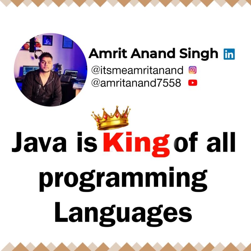 Amrit Anand on LinkedIn: #java #javaprogramming #javadevelopment #java ... Amrit Anand on LinkedIn: #java #javaprogramming #javadevelopment #java ...