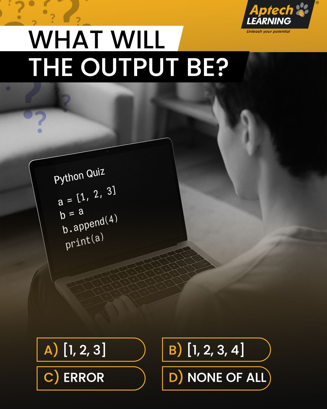 #pythonprogramming #python #techquiz #aptechlearning #pythontips ... #pythonprogramming #python #techquiz #aptechlearning #pythontips ...