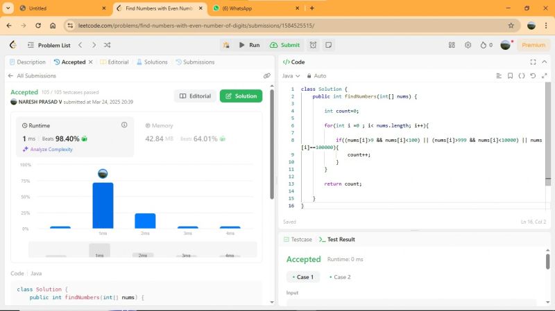 #100daysofleetcode #leetcode #problemsolving #javaprogramming #arrays ... #100daysofleetcode #leetcode #problemsolving #javaprogramming #arrays ...