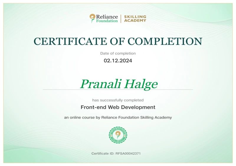 Pranali Halge on LinkedIn: #frontenddevelopment #webdevelopment # ... Pranali Halge on LinkedIn: #frontenddevelopment #webdevelopment # ...