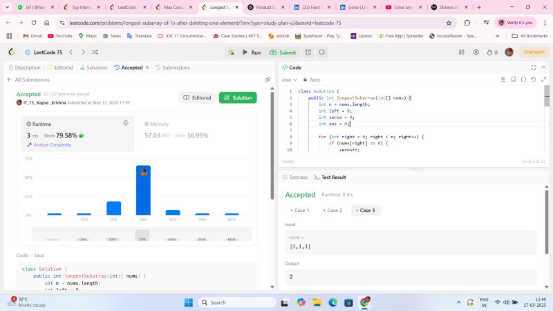 #100daysofdsa #java #dsa #100daysofcode #leetcode #slidingwindow ... #100daysofdsa #java #dsa #100daysofcode #leetcode #slidingwindow ...