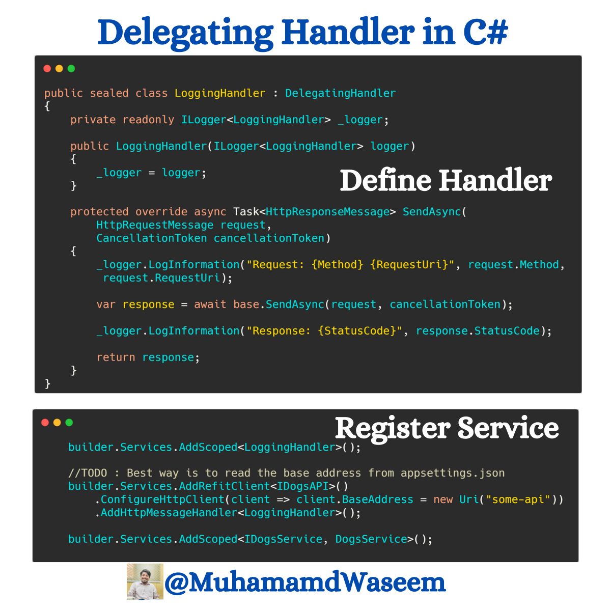 Muhammad Waseem 🇵🇸 on LinkedIn: Are you using delegating handlers in ... Muhammad Waseem 🇵🇸 on LinkedIn: Are you using delegating handlers in ...
