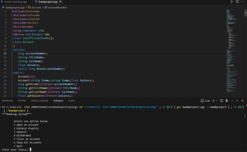 IJAZ AHMED .S on LinkedIn: #programming #cplusplus #bankingsystem # ... IJAZ AHMED .S on LinkedIn: #programming #cplusplus #bankingsystem # ...
