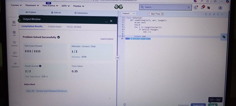 #dsa #geeksforgeeks #codingjourney #problemsolving | Aman Mehta #dsa #geeksforgeeks #codingjourney #problemsolving | Aman Mehta