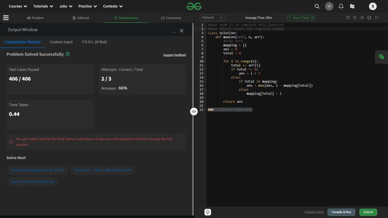 Suryansh Singh on LinkedIn: Day 3 of 365 DSA Challenge I solved the ... Suryansh Singh on LinkedIn: Day 3 of 365 DSA Challenge I solved the ...