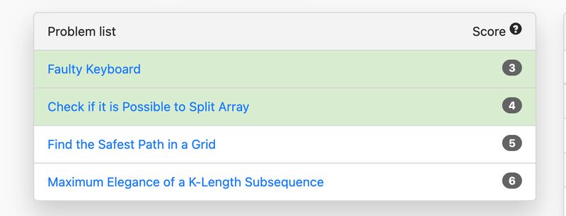 #leetcode #weeklycontest #contest #coding #problemsolving | Priyanshi ... #leetcode #weeklycontest #contest #coding #problemsolving | Priyanshi ...