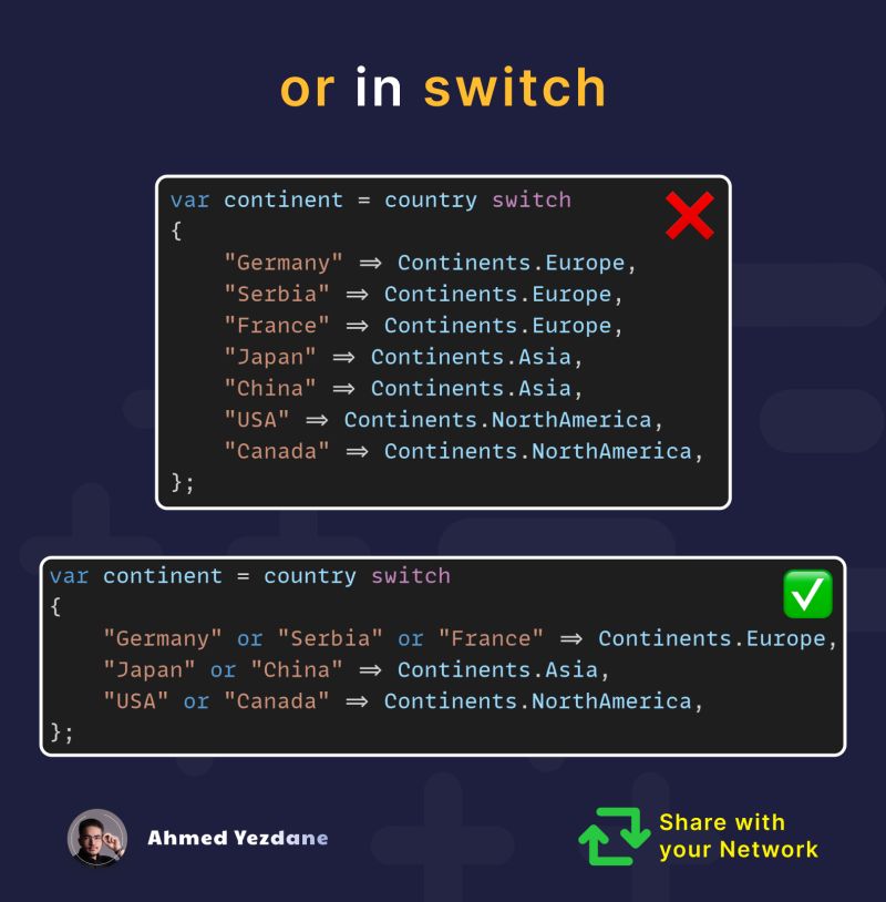 #csharp #dotnet #cleancode #codingtips | Ahmed Yezdane | 12 comments #csharp #dotnet #cleancode #codingtips | Ahmed Yezdane | 12 comments