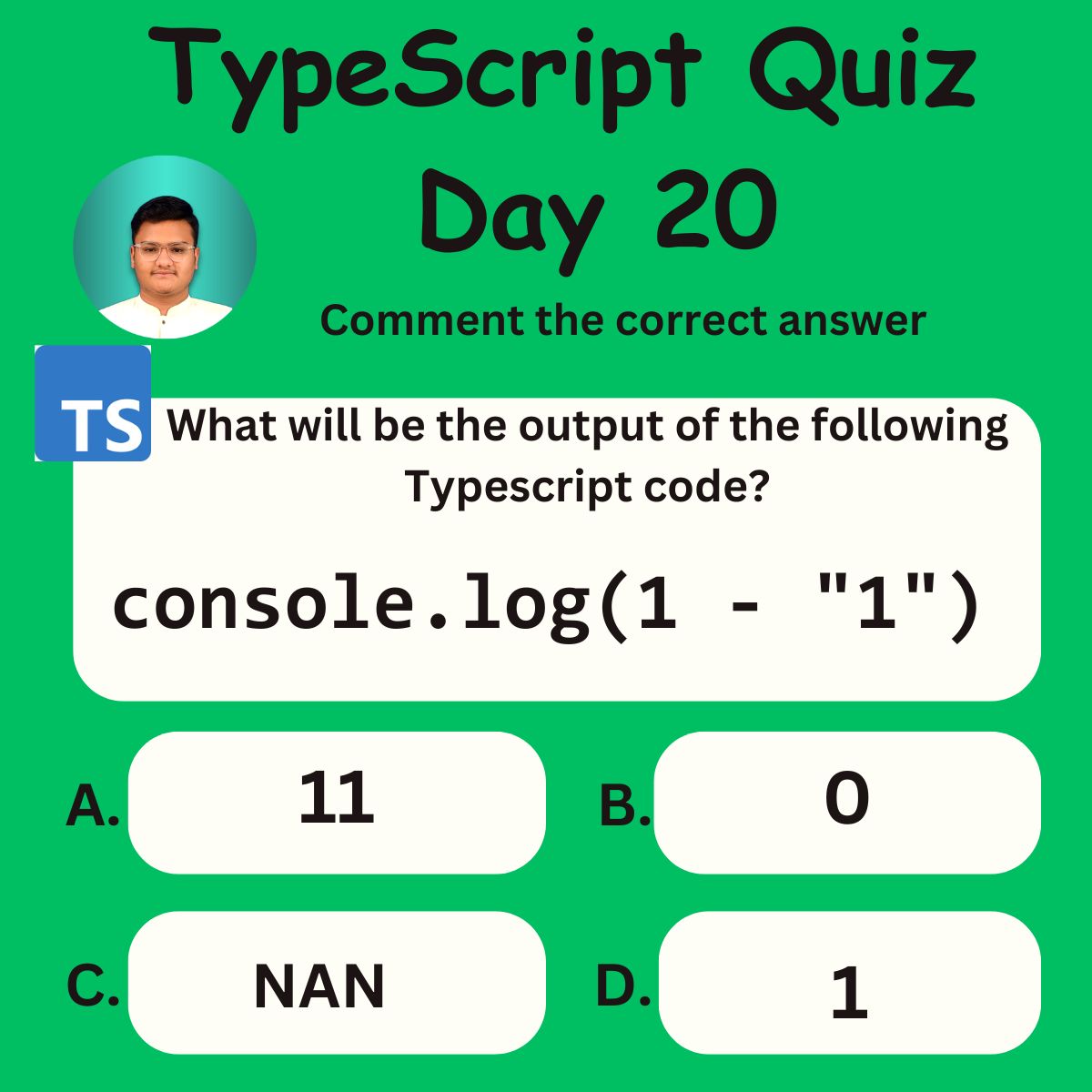 HAFIZ NABEEL on LinkedIn: #typescriptchallenge #logicandcode | 13 comments HAFIZ NABEEL on LinkedIn: #typescriptchallenge #logicandcode | 13 comments