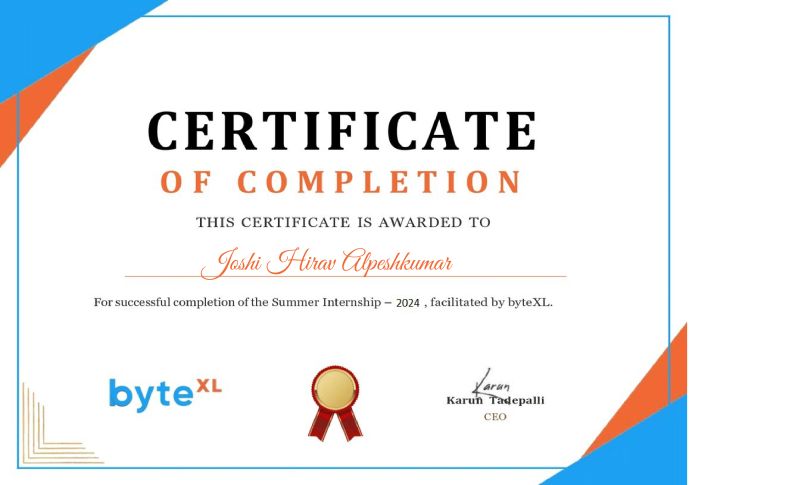 Hirav Joshi on LinkedIn: #internship #dsa #webdevelopment #bytexl # ... Hirav Joshi on LinkedIn: #internship #dsa #webdevelopment #bytexl # ...