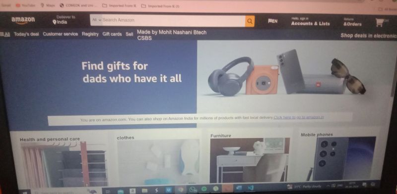 Mohit Nashani on LinkedIn: #html #css #webdevelopment #amazonclone Mohit Nashani on LinkedIn: #html #css #webdevelopment #amazonclone