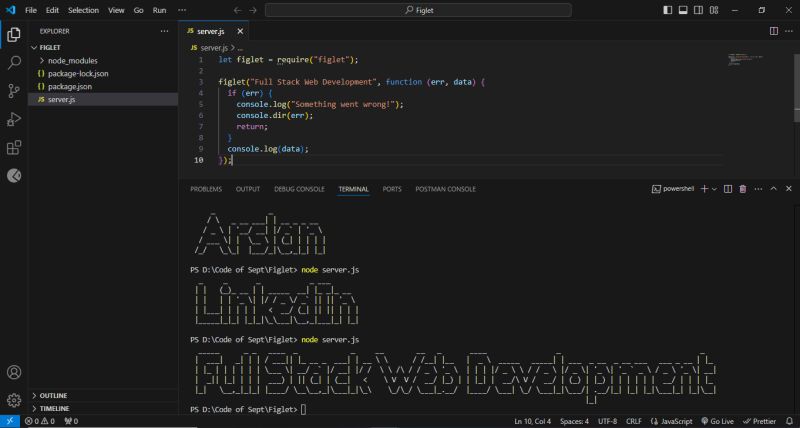 Arslan Haider on LinkedIn: #figlet #nodejs #backenddevelopment #figlet ... Arslan Haider on LinkedIn: #figlet #nodejs #backenddevelopment #figlet ...