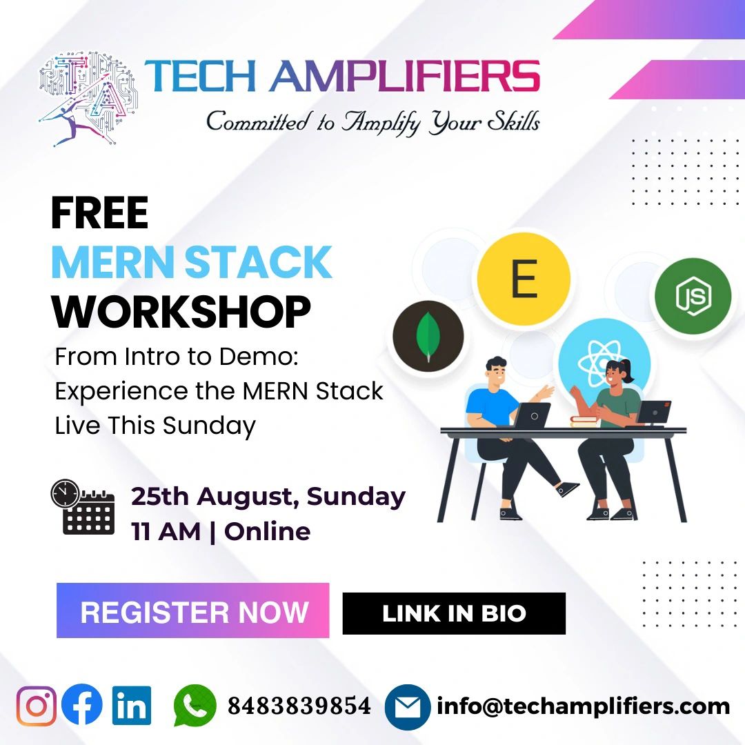 Tech Amplifiers on LinkedIn: #mernstack #mern #coding #webdevelopment # ... Tech Amplifiers on LinkedIn: #mernstack #mern #coding #webdevelopment # ...