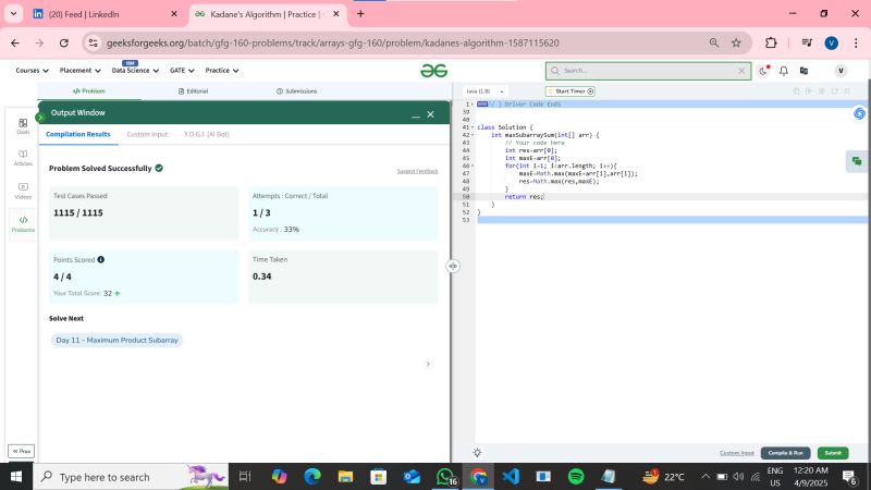 #dsa #java #kadanealgorithm #codingchallenge #gfg160 #geekstreak2025 ... #dsa #java #kadanealgorithm #codingchallenge #gfg160 #geekstreak2025 ...