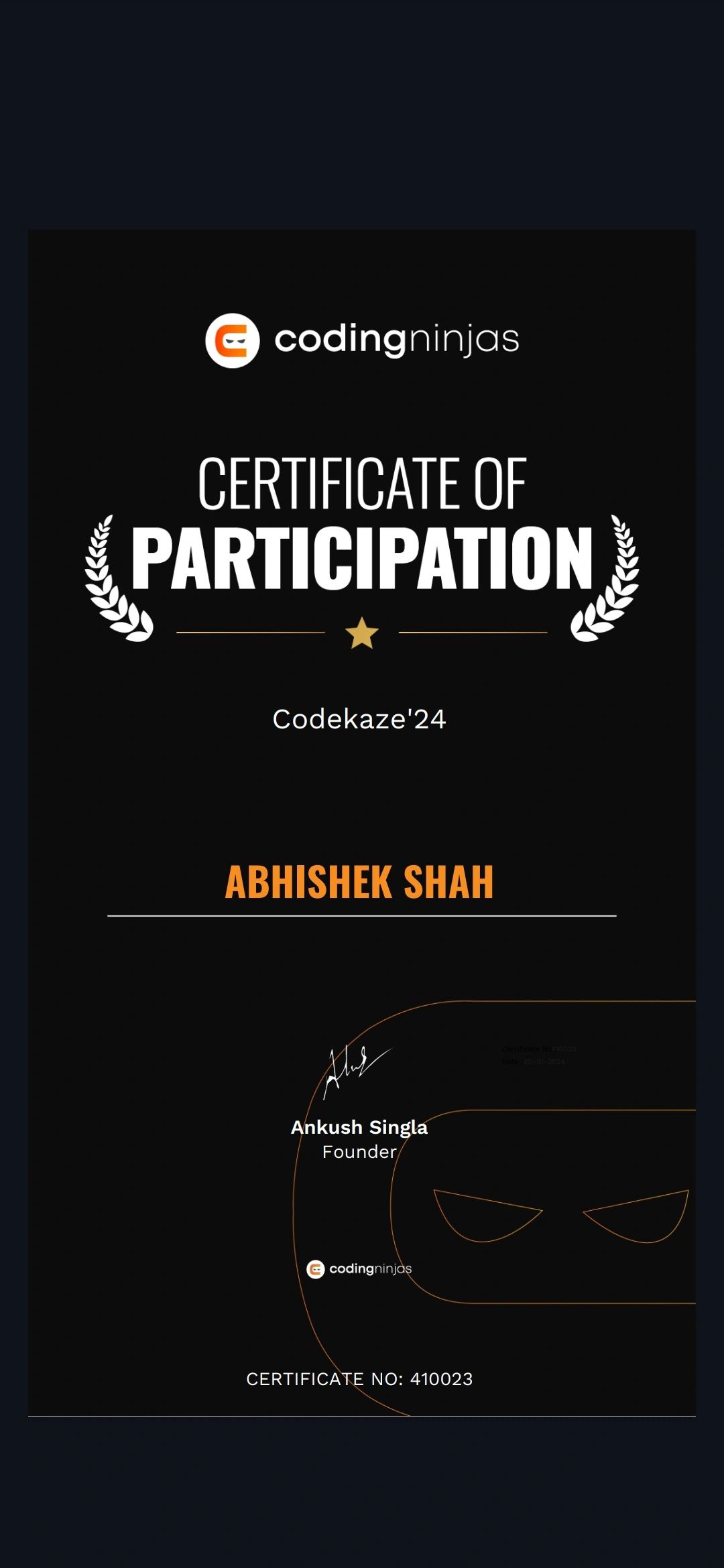 Abhishek Shah on LinkedIn: #coding #hackathon #codekaze #codingninjas # ... Abhishek Shah on LinkedIn: #coding #hackathon #codekaze #codingninjas # ...