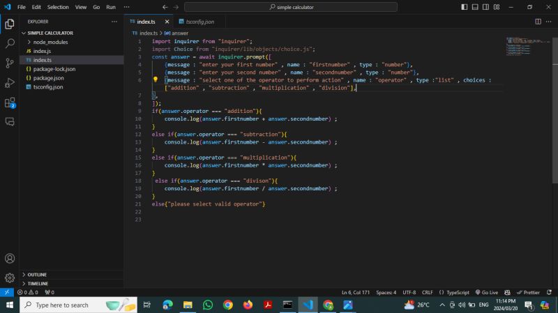 Amna Ahmed on LinkedIn: #typescript #coding #calculatorproject # ... Amna Ahmed on LinkedIn: #typescript #coding #calculatorproject # ...