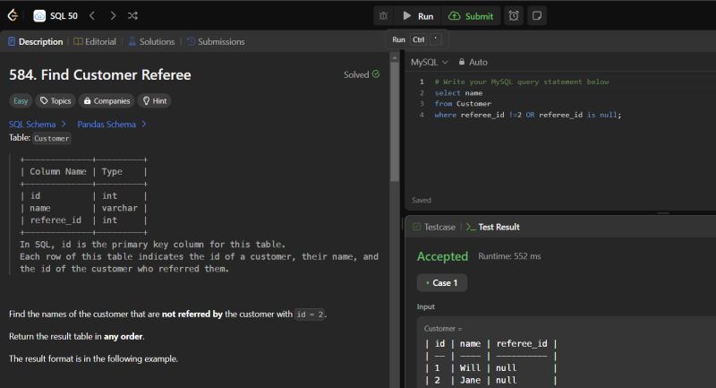 Bikram Chatterjee on LinkedIn: #day2 #sqlchallenge #leetcode # ... Bikram Chatterjee on LinkedIn: #day2 #sqlchallenge #leetcode # ...
