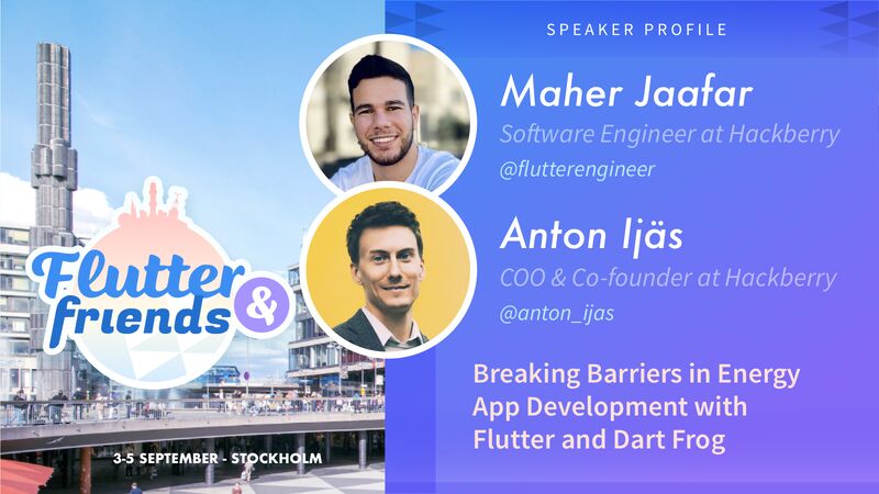 Flutter & Friends on LinkedIn: Tomorrow Maher J. and Anton Ijäs from ... Flutter & Friends on LinkedIn: Tomorrow Maher J. and Anton Ijäs from ...