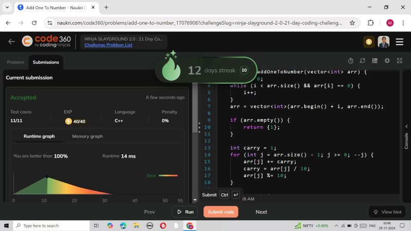 Megha Namdeo on LinkedIn: #cpp #dsa #codingninjas #ninjaslayground ... Megha Namdeo on LinkedIn: #cpp #dsa #codingninjas #ninjaslayground ...