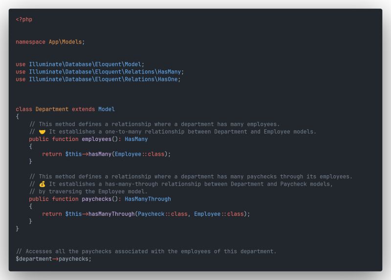 Muhammad Saim on LinkedIn: #laravel #php #eloquent #relationships # ... Muhammad Saim on LinkedIn: #laravel #php #eloquent #relationships # ...