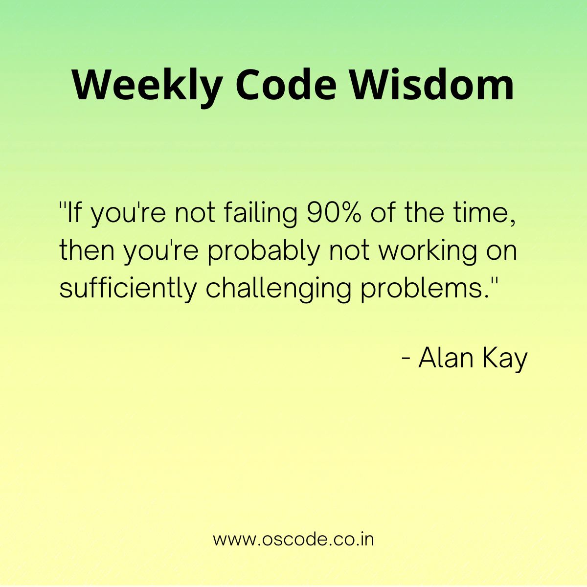 OSCode on LinkedIn: #oscode #community #codewisdom #quotes #weekly OSCode on LinkedIn: #oscode #community #codewisdom #quotes #weekly