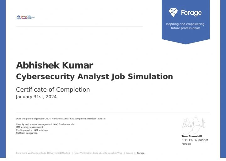 Abhishek Kumar on LinkedIn: certified by tcs Abhishek Kumar on LinkedIn: certified by tcs