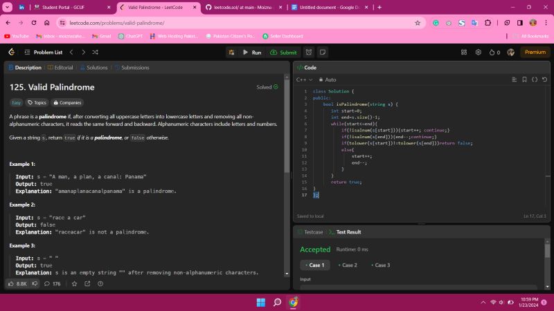 Completing LeetCode Challenge 125: Valid Palindrome | Moizna Zaheer ... Completing LeetCode Challenge 125: Valid Palindrome | Moizna Zaheer ...