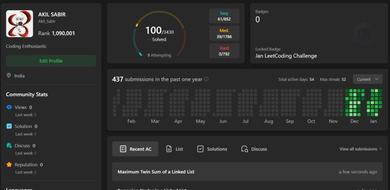 Akil Sabir on LinkedIn: #another100herewego #leetcode #100questions # ... Akil Sabir on LinkedIn: #another100herewego #leetcode #100questions # ...
