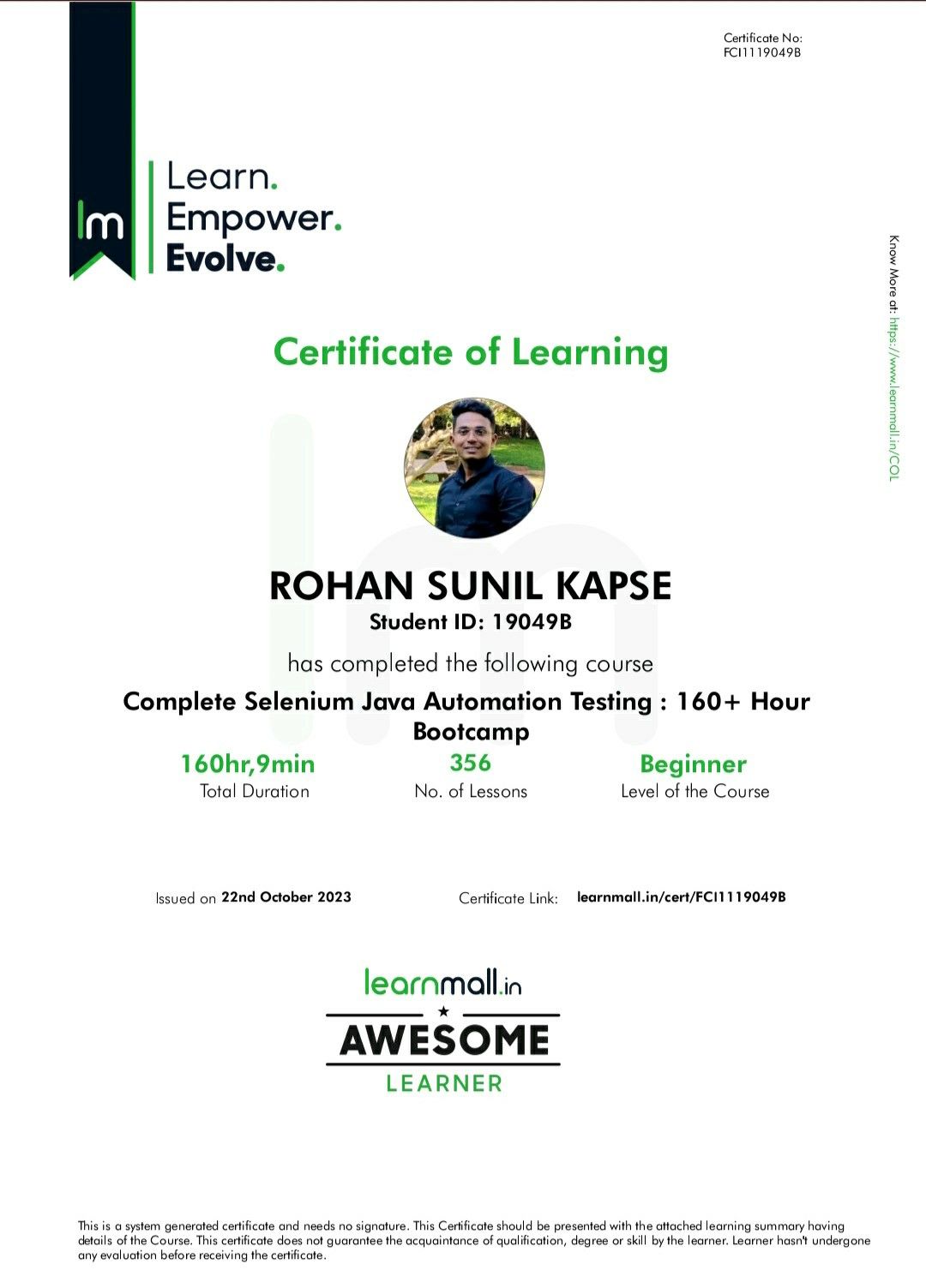 Rohan Kapse on LinkedIn: #automationtesting #selenium #java Rohan Kapse on LinkedIn: #automationtesting #selenium #java